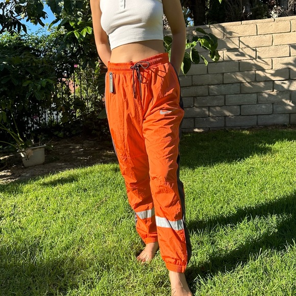 Nike | Pants & Jumpsuits | Mens Nike Nylon Running Pants M Orange ...